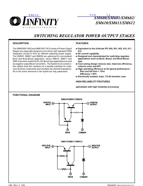 SM600 Datasheet_PDF文件下载_芯片资料查询_维库电子市场网
