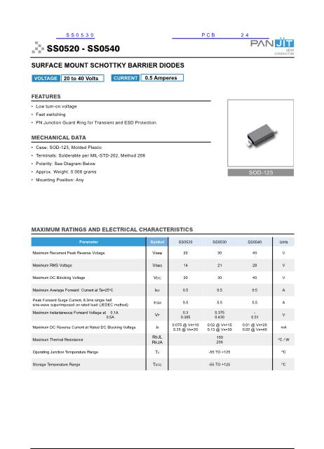 SS0530 Datasheet_PDF文件下载_芯片资料查询_维库电子市场网