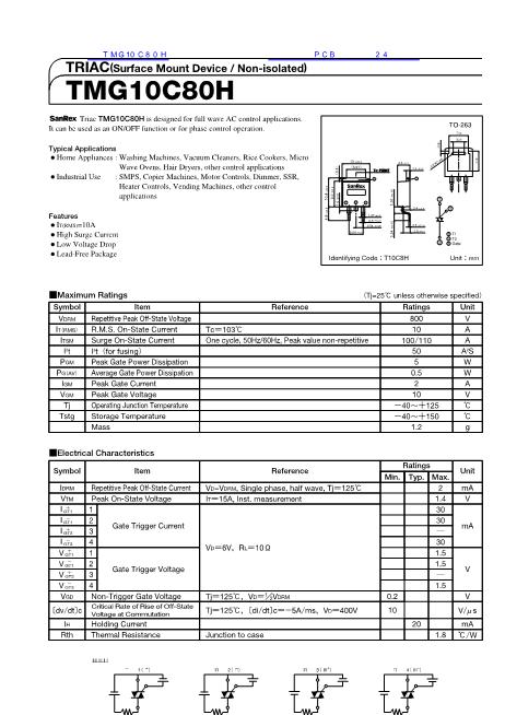 TMG10C80H Datasheet_PDF文件下载_芯片资料查询_维库电子市场网