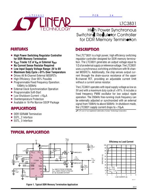 LTC3831 Datasheet_PDF文件下载_芯片资料查询_维库电子市场网