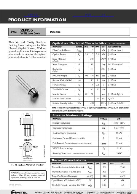 2B455 Datasheet_PDF文件下载_芯片资料查询_维库电子市场网