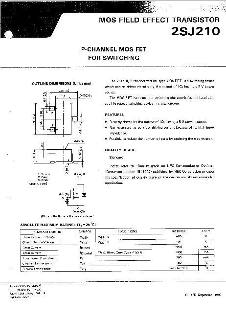 2SJ210 Datasheet_PDF文件下载_芯片资料查询_维库电子市场网