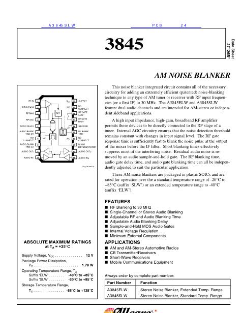 3845 Datasheet_PDF文件下载_芯片资料查询_维库电子市场网