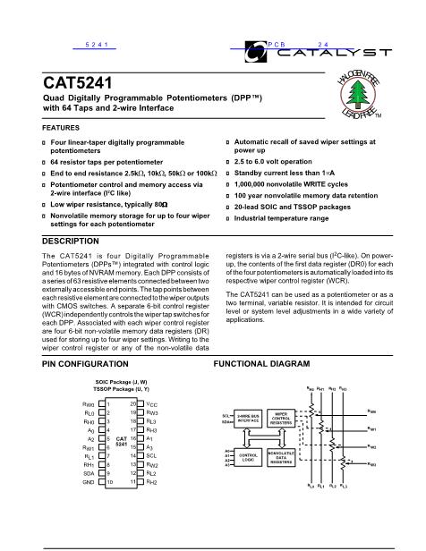 5241 Datasheet_PDF文件下载_芯片资料查询_维库电子市场网