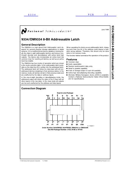 9334 Datasheet_PDF文件下载_芯片资料查询_维库电子市场网