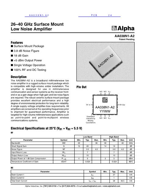 AA038N1-A2 Datasheet_PDF文件下载_芯片资料查询_维库电子市场网