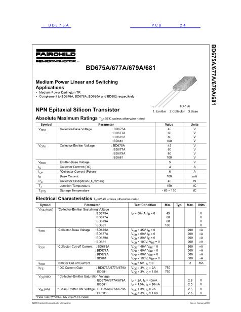 BD675A Datasheet_PDF文件下载_芯片资料查询_维库电子市场网