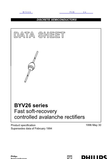 BYV26 Datasheet_PDF文件下载_芯片资料查询_维库电子市场网
