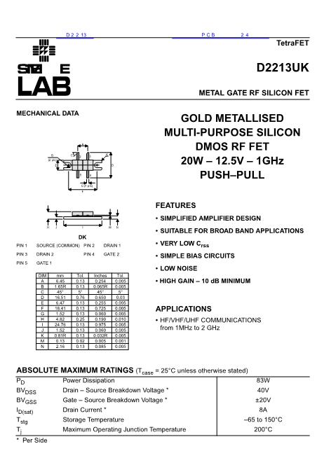 D2213 Datasheet_PDF文件下载_芯片资料查询_维库电子市场网