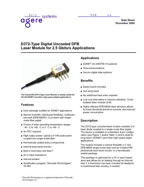 D372 Datasheet_PDF文件下载_芯片资料查询_维库电子市场网