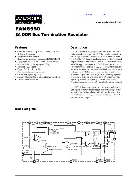FAN6550 Datasheet_PDF文件下载_芯片资料查询_维库电子市场网