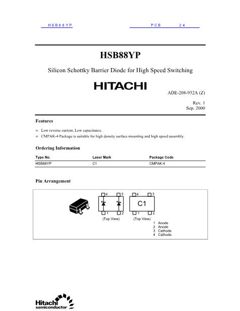 HSB88YP Datasheet_PDF文件下载_芯片资料查询_维库电子市场网