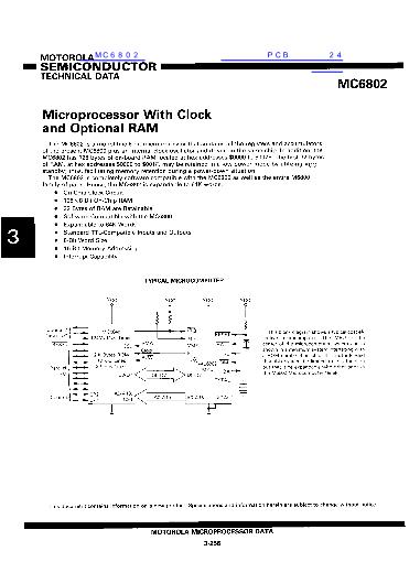 MC6802 Datasheet_PDF文件下载_芯片资料查询_维库电子市场网