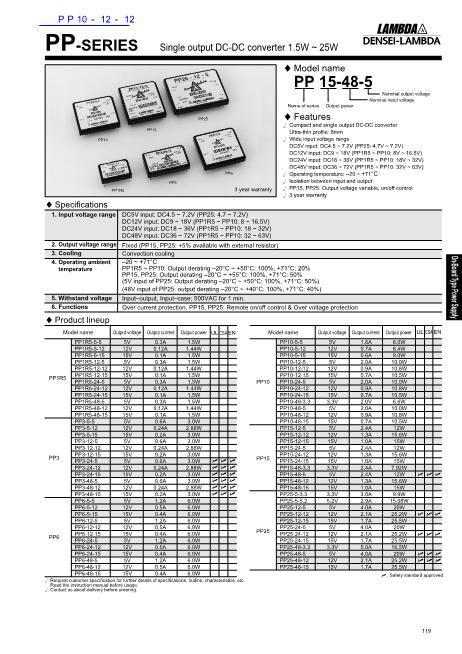 PP10-12-12 Datasheet_PDF文件下载_芯片资料查询_维库电子市场网
