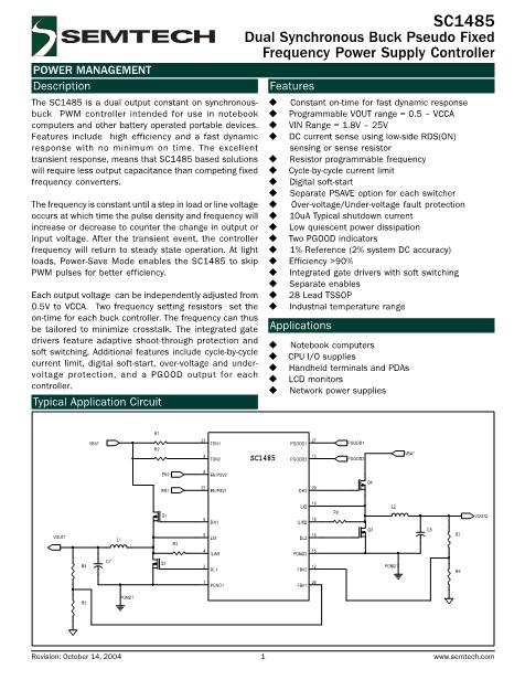 SC1485 Datasheet_PDF文件下载_芯片资料查询_维库电子市场网