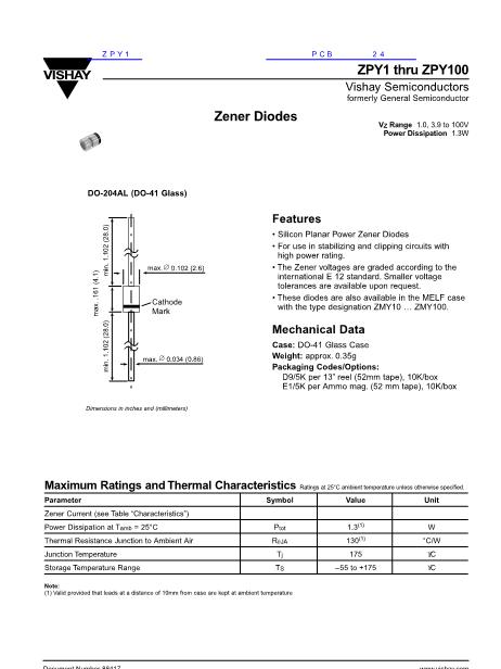 ZPY1 Datasheet_PDF文件下载_芯片资料查询_维库电子市场网