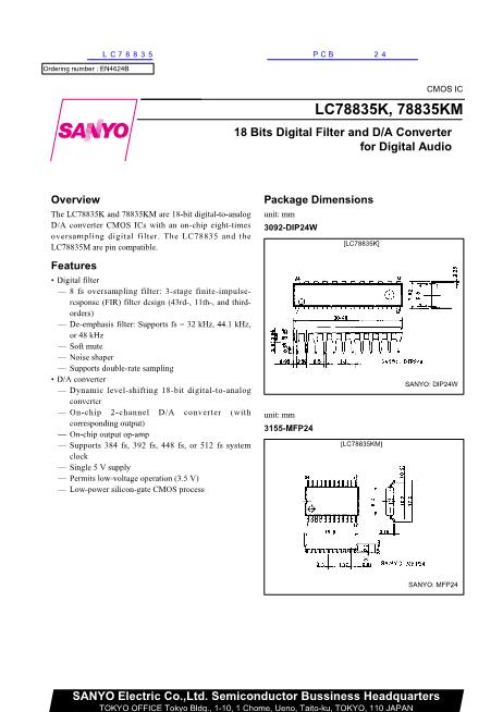 LC78835 Datasheet_PDF文件下载_芯片资料查询_维库电子市场网