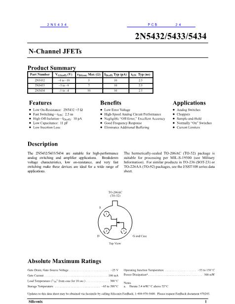 2N5432 Datasheet_PDF文件下载_芯片资料查询_维库电子市场网