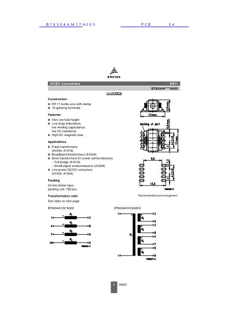 B78304A1477A003 Datasheet_PDF文件下载_芯片资料查询_维库电子市场网