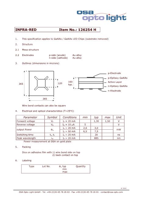 126254H Datasheet_PDF文件下载_芯片资料查询_维库电子市场网