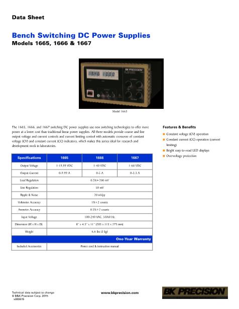 1666 Datasheet_PDF文件下载_芯片资料查询_维库电子市场网