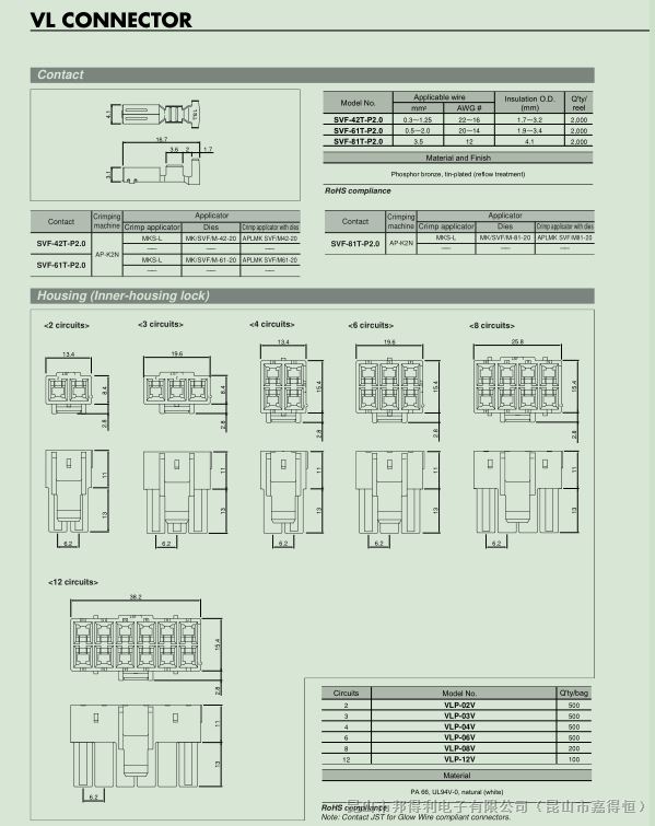 JST进口连接器VLP-03V塑壳现货销售_连接器胶壳_维库电子市场网