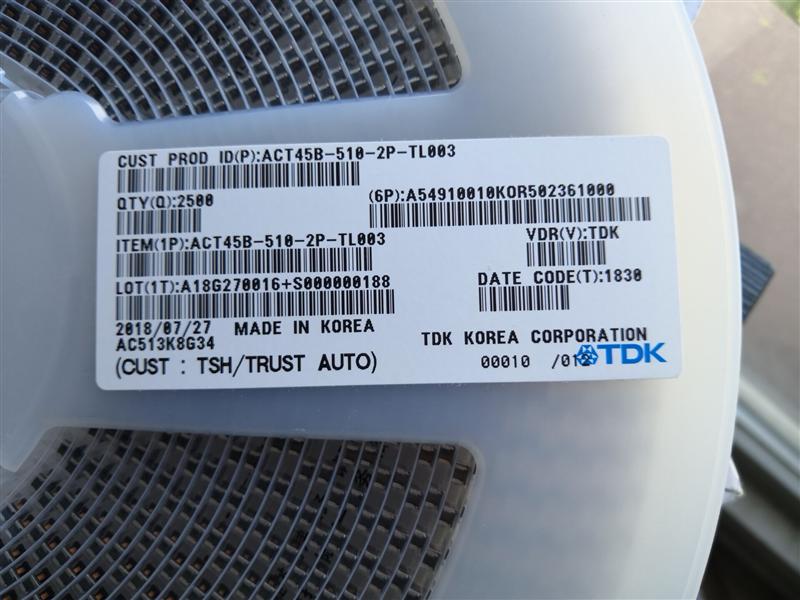 共模扼流圈/滤波器 ACT45B-510-2P-TL003_EMI滤波器_维库电子市场网