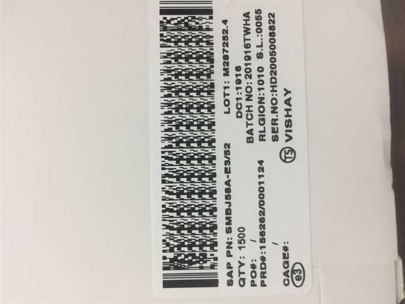 威世TVS二极管SMBJ58A-E3/52_瞬态(变)抑制二极管_维库电子市场网