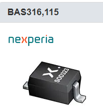 原装NXP汽车级开关二极管BAS316,115_开关二极管_维库电子市场网