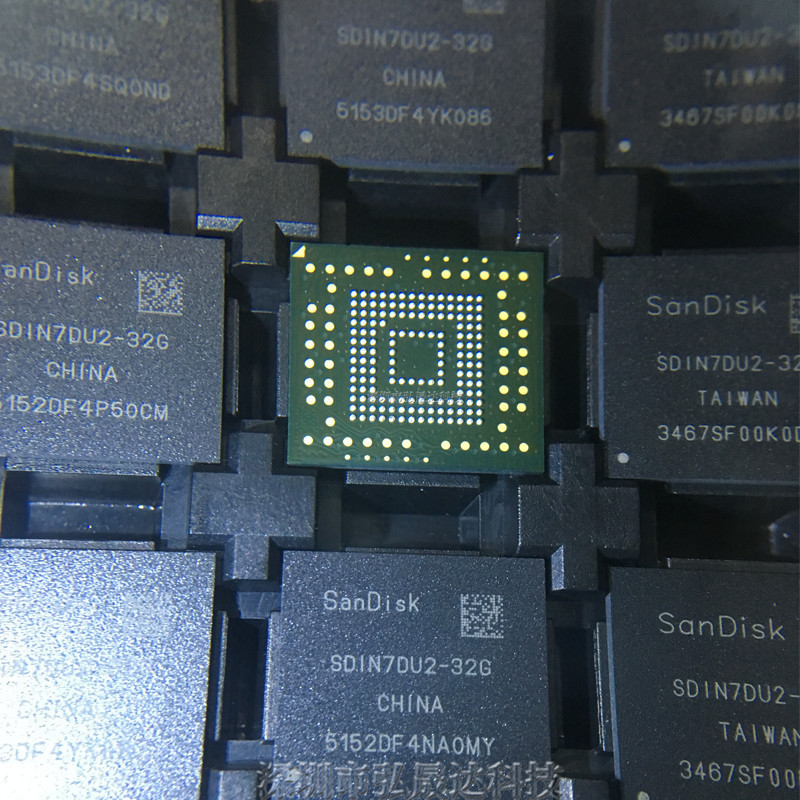 SDIN7DU2-32G 闪迪32G BGA153球 EMMC字库芯片 全新原装 现货供应_Flash Memory（闪存/快闪存储器）_维库 ...