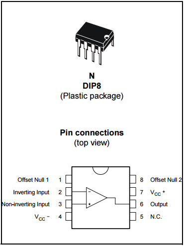 运放IC OP07 DIP-8 国产运算放大芯片_放大器_维库电子市场网